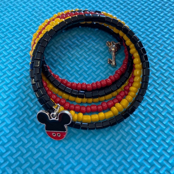Jewelry | Disneys Mickey Mouse Wrap Around Bracelet With Charms | Poshmark